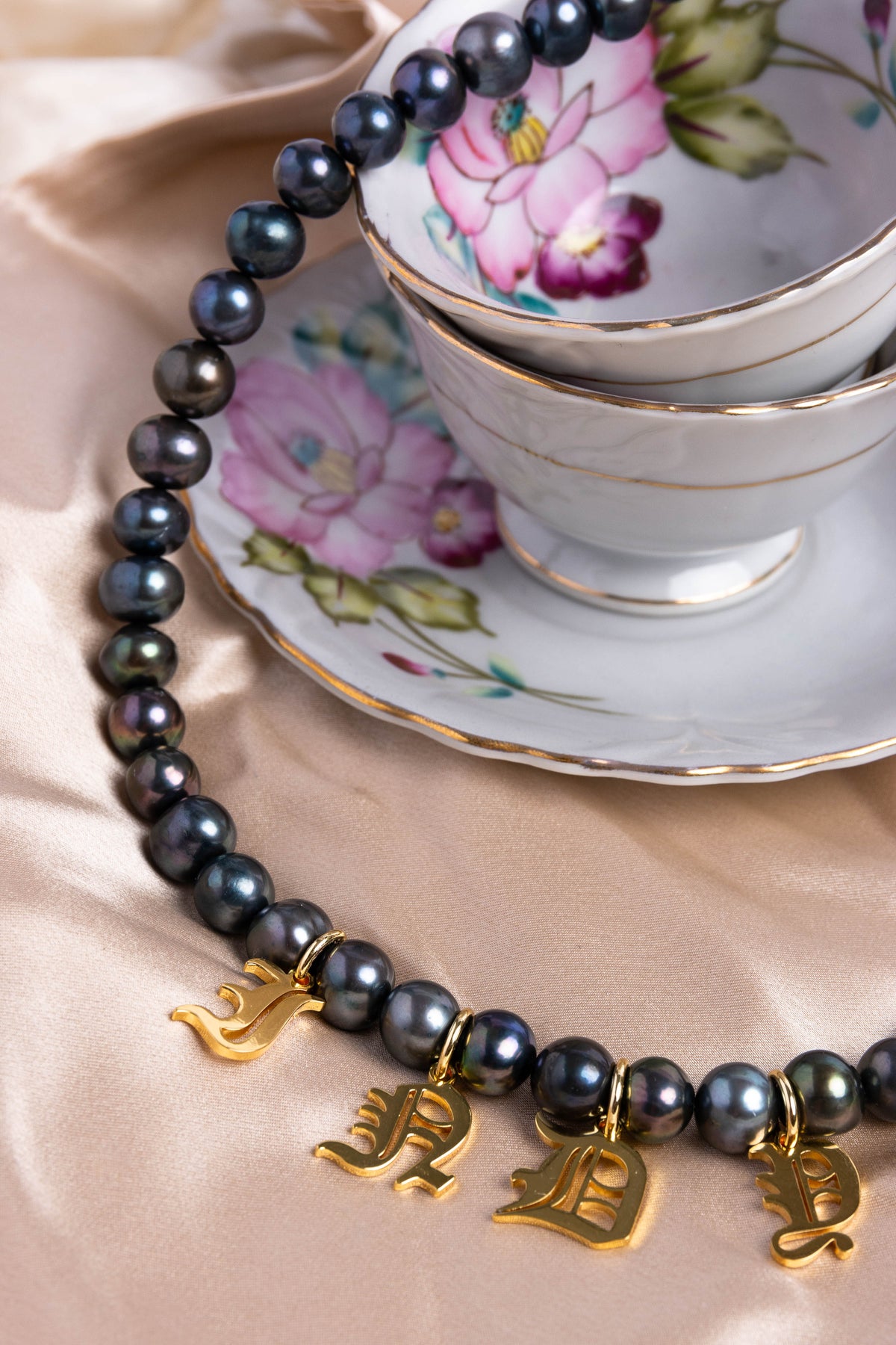 Mallory necklace - black pearls | Kristina Wright Jewelry